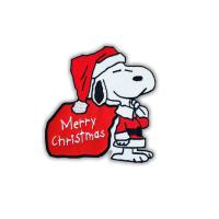 China Merry Christmas 3D PVC Patches Embroidered Merrowed Cut Border for sale