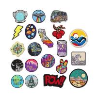 China Custom Embroidery Patches Iron On Applique Twill Felt 30-100% Embroidered Area for Jackets Bags Jeans for sale