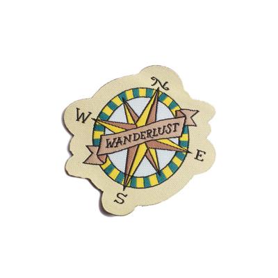 China Custom Embroidered Patches Iron On Heat Press Badges Cute Cartoon Shape 30-100% Embroidery for sale