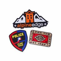 China Custom Iron On Embroidery Patches Felt Fabric for Cap Jacket Jeans 100% Embroidered Area for sale