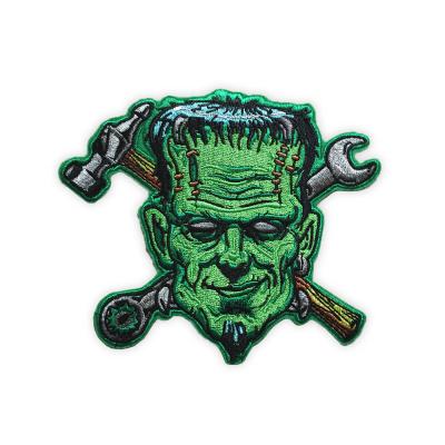 China Custom Embroidered Patches Iron On Heat Transfer for Clothing 30-100% Coverage for sale