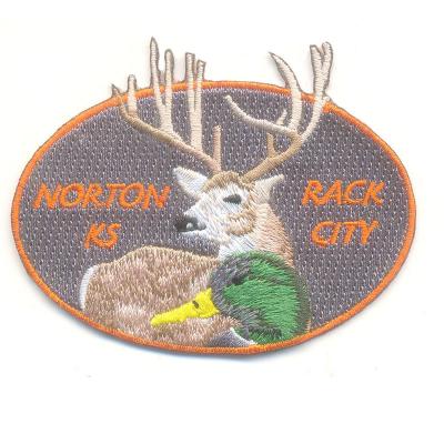 China Custom Embroidered Hat Patches Iron On Sew On Factory Wholesale 100pcs MOQ for sale