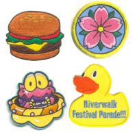 China Custom Embroidered Patches Iron On Sew On for Bags Jackets Clothing 100pcs MOQ for sale