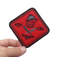 China Custom Embroidered Military Badge Patch Iron On Sew On for Hats 100pcs MOQ for sale