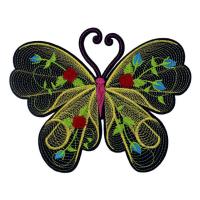 China Custom Embroidered Patches Iron On Sew On Animal Flowers Creative Design 100pcs MOQ for sale