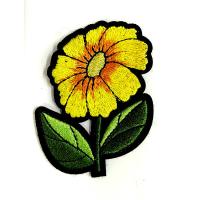China Custom Embroidered Patches Iron On Sew On Animal Flowers Creative Design 100pcs MOQ for sale