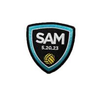 China Custom Iron On Embroidered Basketball Club Badges Sew On Patches 100pcs MOQ Logo Patches for sale