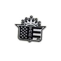 China Custom Embroidered Hat Patches 2.5 Inch Iron On Sew On for Hats Decoration OEM for sale