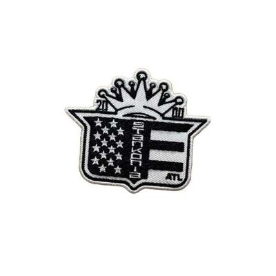 China Custom Embroidered Hat Patches 2.5 Inch Iron On Sew On for Hats Decoration OEM for sale