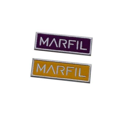 China Custom Embroidered Name Badges with Velcro Backing for Military Uniforms 50pcs MOQ for sale