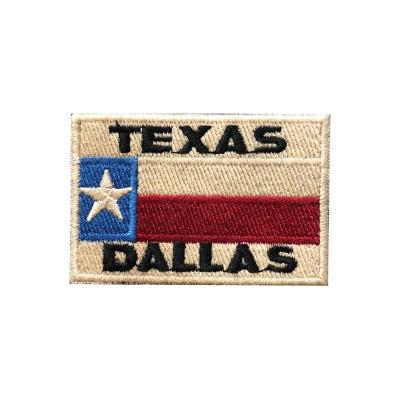 China Custom Embroidered Patches with Velcro Backing Iron On 100pcs MOQ for Clothing Hats Bags for sale