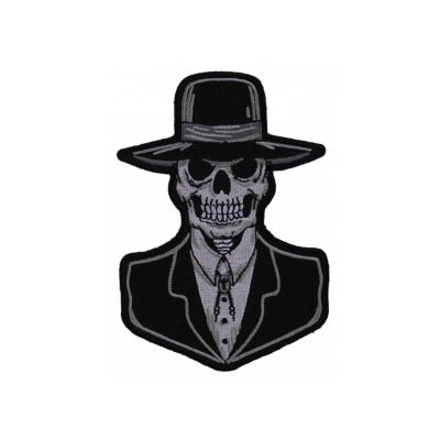 China Large Size Embroidered Iron On Badges Jacket Patches Customization for sale