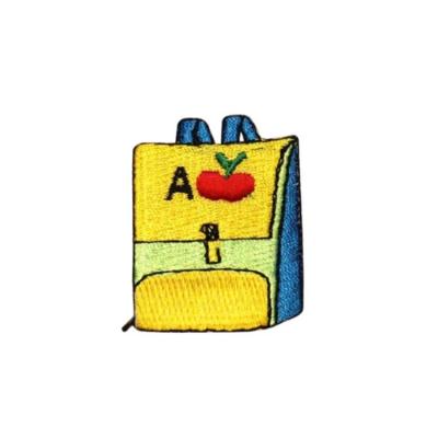 China Custom Embroidered Patches Iron On Sew On 50pcs MOQ 30-100% Embroidery Area School Styles for sale
