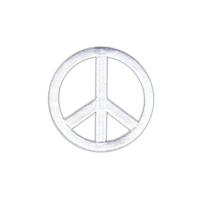 China Custom Embroidered Peace Sign Iron On Patches 3D Handmade DIY 100pcs MOQ for Garment Hat for sale