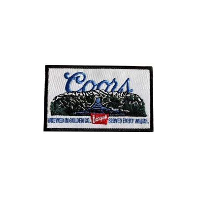 China Custom Embroidered Patches 2.5 Inch Heat Press for Hats Clothing Bags Decoration Iron On for sale