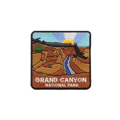 China Custom Embroidered Patches Iron On Sew On Velcro 100pcs MOQ for Hats Bags Clothing for sale