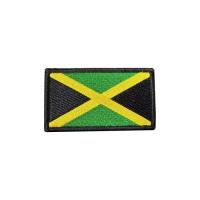 China Custom Embroidered Jamaica Flag Military Rank Patches for Uniform 50pcs MOQ for sale