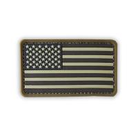 China Custom PVC National Flag Patch Silicone Morale Badge for Bag Armband 2D 3D for sale
