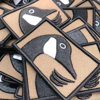 China Custom 3D Puff Patches Velcro Ironing Backing Armband Clothing Tactical Patch Bags 100pcs for sale