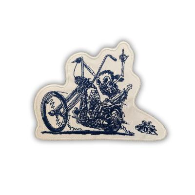 China Custom Embroidered Biker Patches Iron On Motorcycle Patches OEM 12 Inch for sale
