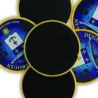 China Armband Velcro Woven Patch Label Merrowed For Navy Military for sale