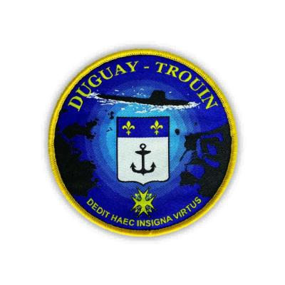 China Armband Velcro Woven Patch Label Merrowed For Navy Military for sale