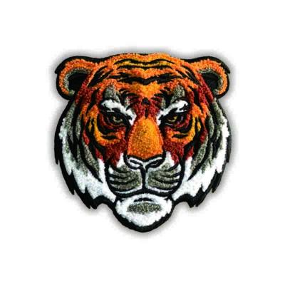 China Custom Chenille Embroidered Patches for Garment Bags Hats 100 Pieces Minimum for sale