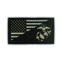 China Police Ir Reflective Patches Velcro Hook And Loop Backing Laser Cut Border for sale