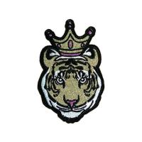 China Custom Laser Cut Glitter Iron On Patches Embroidered Badge OEM 9 Colors for sale