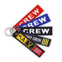 China Bag Racing Match Embroidered Key Chain Cotton Polyester Material for sale