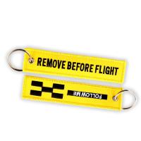 China Bag Racing Match Embroidered Key Chain Cotton Polyester Material for sale