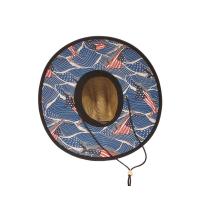 China Embroidery Logo Patch Straw Hat For Fishing Mat Grass Material OEM for sale
