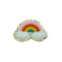 China Custom Laser Cut Glitter Iron On Patches Embroidered Badge OEM 9 Colors for sale