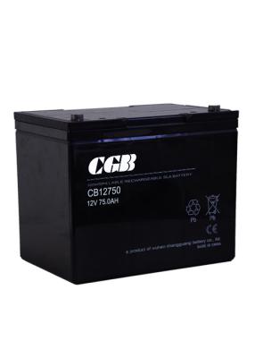 China 75Ah Rechargeable AGM Lead Acid Battery 12V for Emergency Power Supply for sale