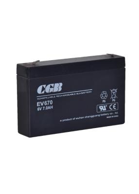 China 6 Volt 7Ah Valved Regulated Lead Acid Sealed Batteries High Stable Performance for sale