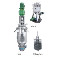 China SYB Series Stainless Steel Vertical Pressure Leaf Rotary Filter Round Plate For Catalyst Recovery for sale