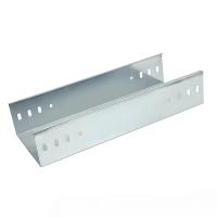China Wall Mount Steel Slotted Cable Support Tray With Height Customization And Steel Material for sale