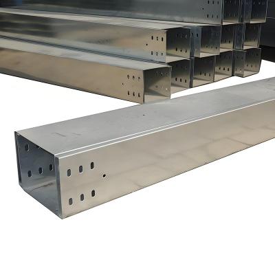 China High Corrosion Resistance Slotted Wall Mounted Cable Tray Steel Material Cable Tray Trough for sale