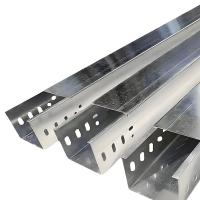 China Medium Duty Load Capacity Slotted Cable Tray With Galvanized Surface Finish And Length 3m for sale