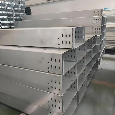 China Straight Slot Type Aluminum Cable Tray For Medium Duty Cable Organization for sale