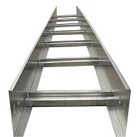 China High Load Capacity Ladder Type Cable Tray With Galvanized Finish High Flexibility Up To 500kg for sale