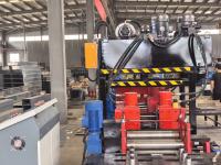 China Heavy-duty Automated Cable Tray Production Gear | Adjustable Raw Sheet Width 200–600 mm for sale