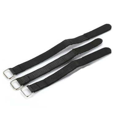 China Dansky Custom Logo Lipo Battery Hook and Loop Straps 20x220mm Non-Slip Woven Nylon Releasable Grip with Buckle for sale