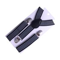 China DANSKY Adjustable Elastic Clip-on Suspenders Y Shape 2.5cm Width Unisex Pants Braces for sale