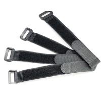 China DANSKY Nylon Hook and Loop Strap with Plastic Buckle Reusable Self-lock Cinch Strap Custom Size for sale