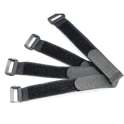 China DANSKY Nylon Hook and Loop Strap with Plastic Buckle Reusable Self-lock Cinch Strap Custom Size for sale