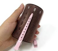 China DANSKY HOOK Self Grip Hair Rollers 60x90mm Nylon Thermal Curlers for Short Long Hair with Clips for sale