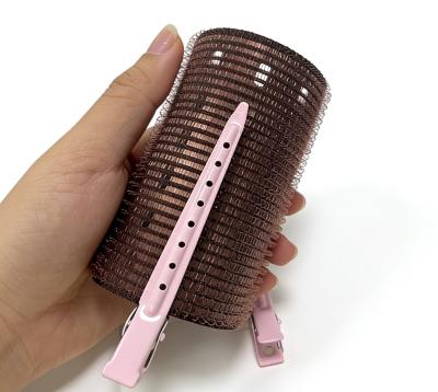 China DANSKY HOOK Self Grip Hair Rollers 60x90mm Nylon Thermal Curlers for Short Long Hair with Clips for sale