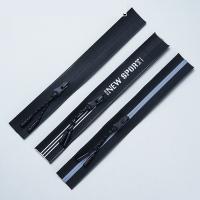 China DANSKY Nylon Waterproof Open-End Zipper 2.5cm with Reflective Tape for Garments Tents Fire Suits for sale