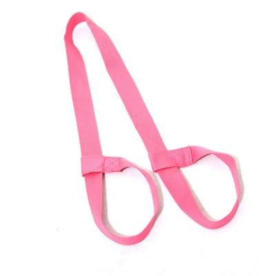 China Eco Friendly Adjustable Yoga Mat Carry Strap 3.8x183cm Polyester Cotton Custom Logo Color for sale